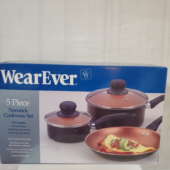 Wear Ever | Kitchen | Nib Wearever 5pcs Nonstick Cookware Set | Poshmark